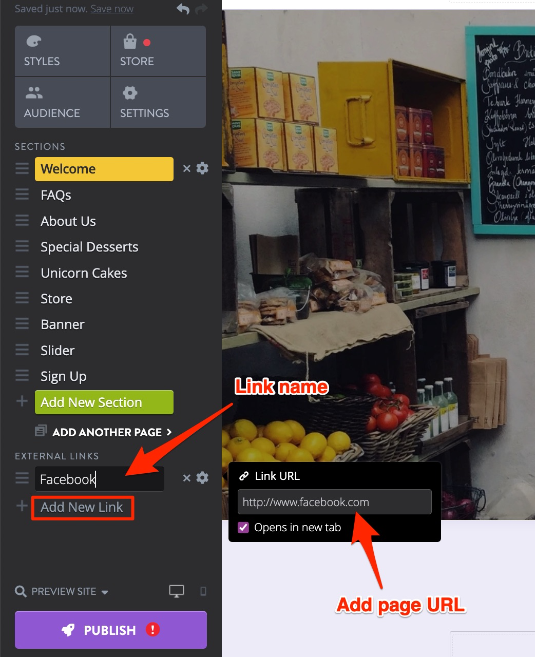 Show / Hide Sections in Navigation Menu – Strikingly Help Center