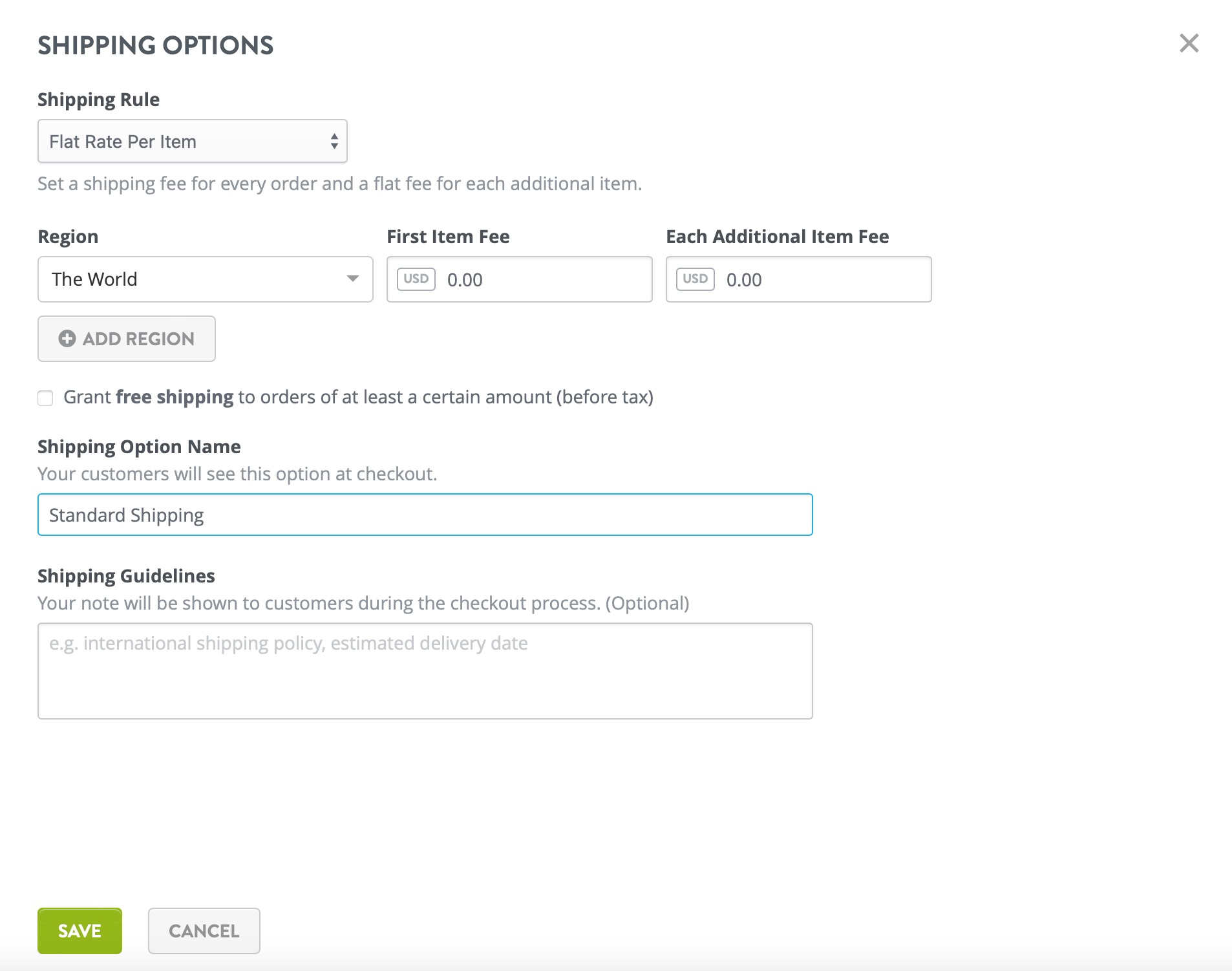 Add Multiple Shipping Options – Strikingly Help Center