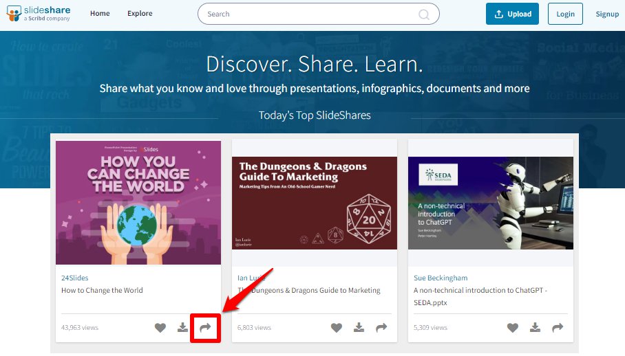 Embed Slideshare – Strikingly Help Center