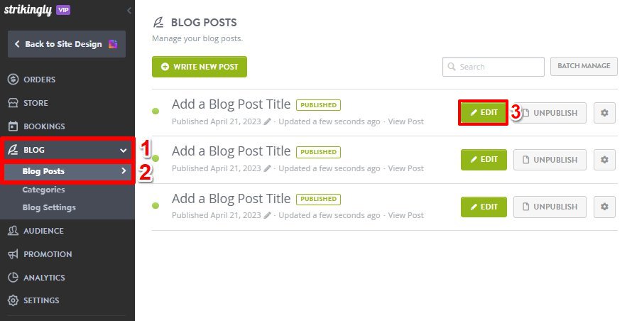Customize blog preview image and blog post cover page – Strikingly Help ...