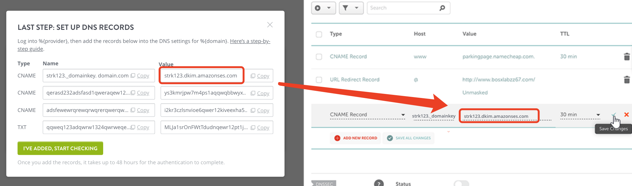 Email Domain Authentication (DKIM) in Namecheap – Strikingly Help Center