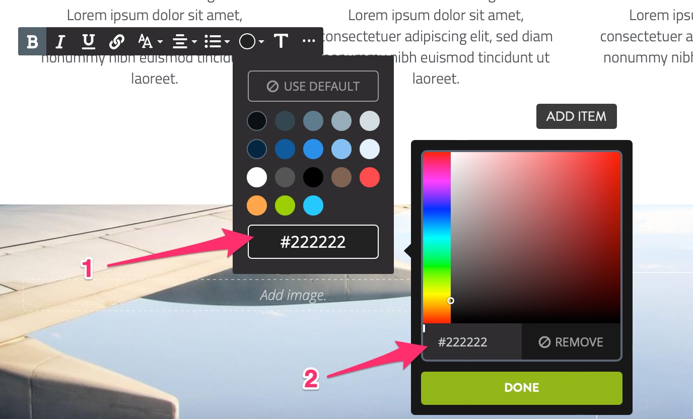 Change Text Color or Size – Strikingly Help Center