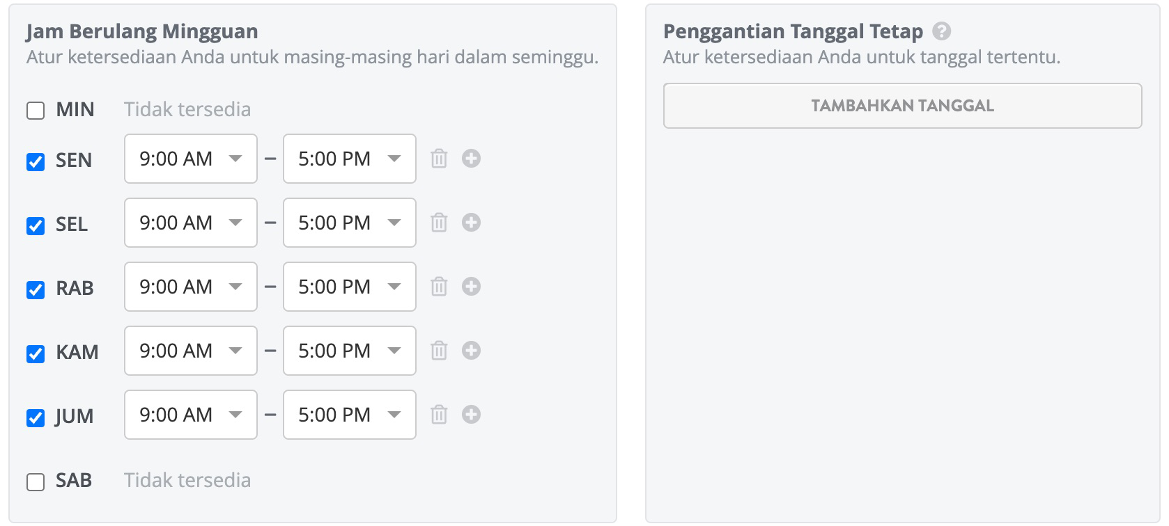 Bagian Booking - Event dan Reservasi – Pusat Bantuan Strikingly